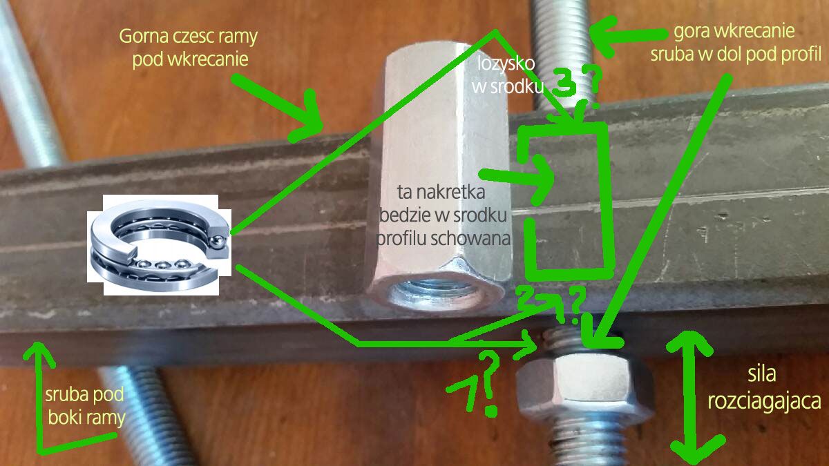 Jak najlepiej wstawic Lozysko oporowe-kulkowe dla sruby pracujacej pod ...