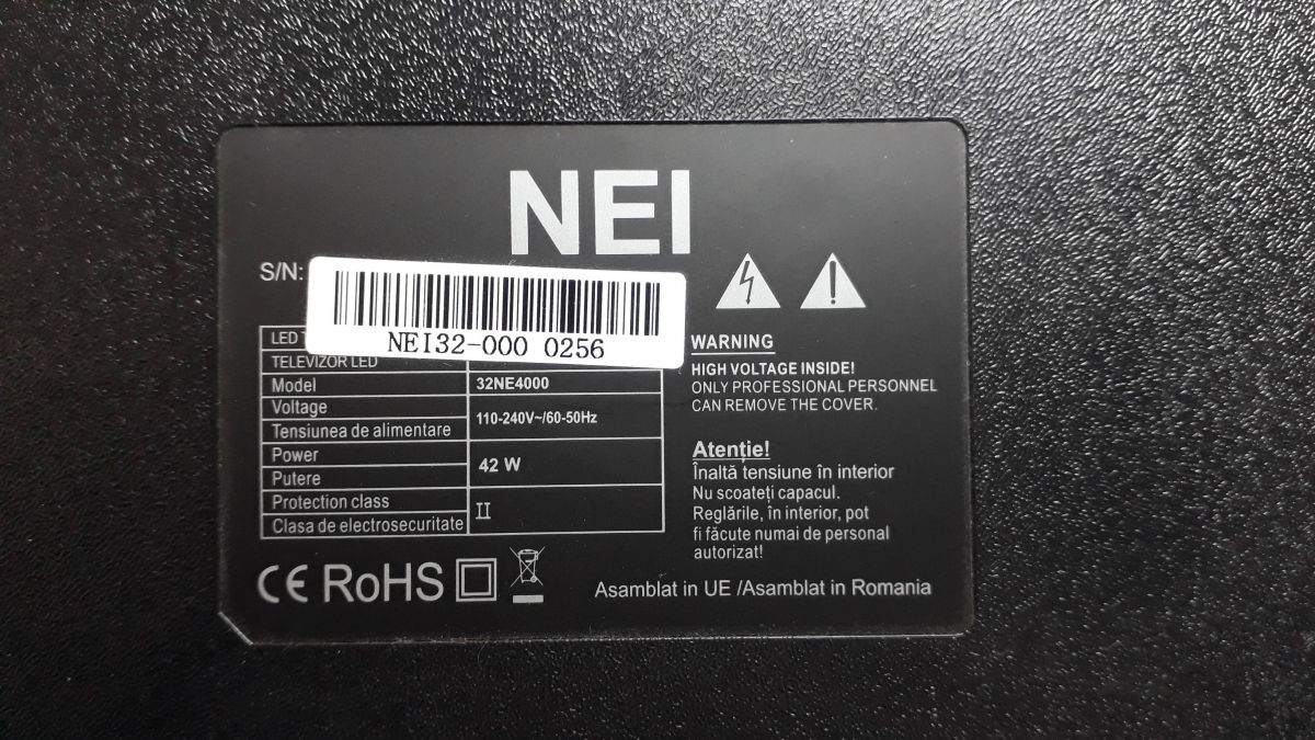 NEI 32NE4000 z HK-T.RT2957P62 i LC320AN15-W01 - 25Q64, Testowany OK
