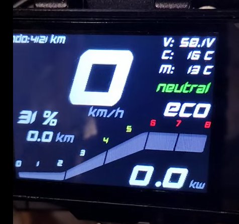 Wyświetlacz bluetooth dla kontrolera Fardriver / ESP32 i ILI9341