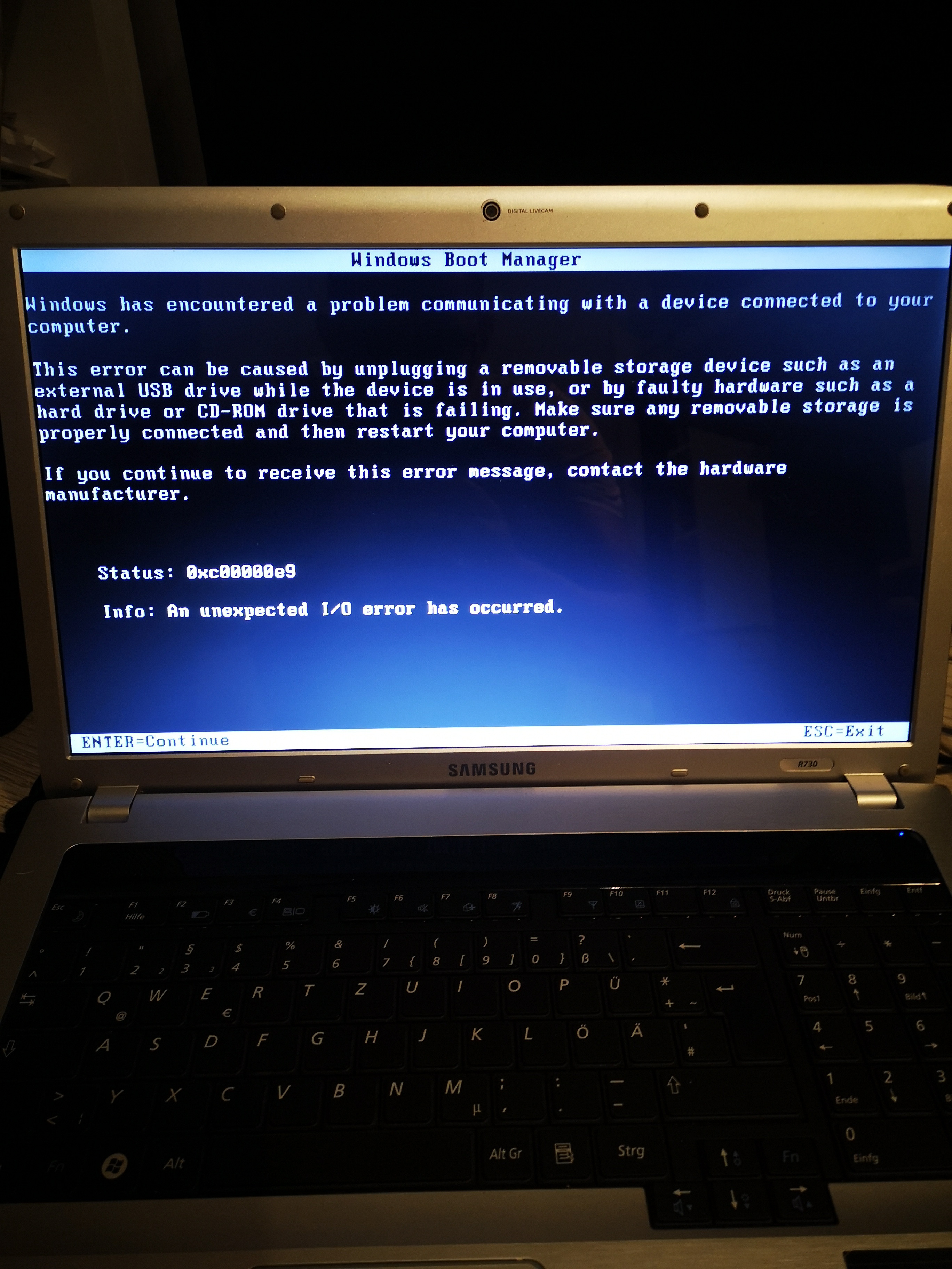 [Rozwiązano] Samsung R730 - Nie można wgrać Windowsa