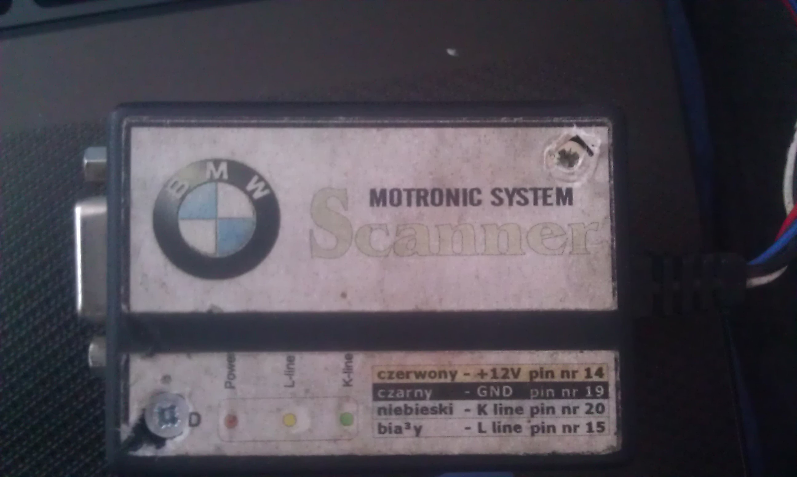 bmw scanner motronic system firmy telwis typ wejscia rs232