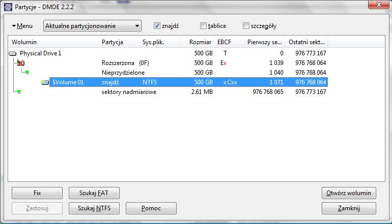 Przy zmianie wielkości partycji zawiesił się komputer