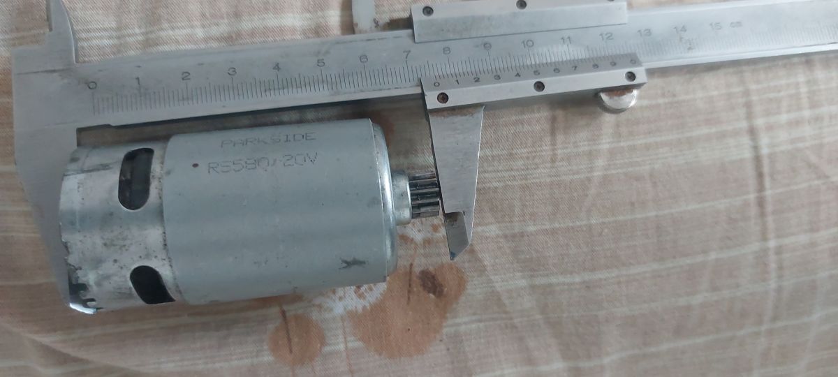 Zastępczy silnik RS580 dla wkrętarki Parkside 20V, 13 zębów PABS 20 Li A1