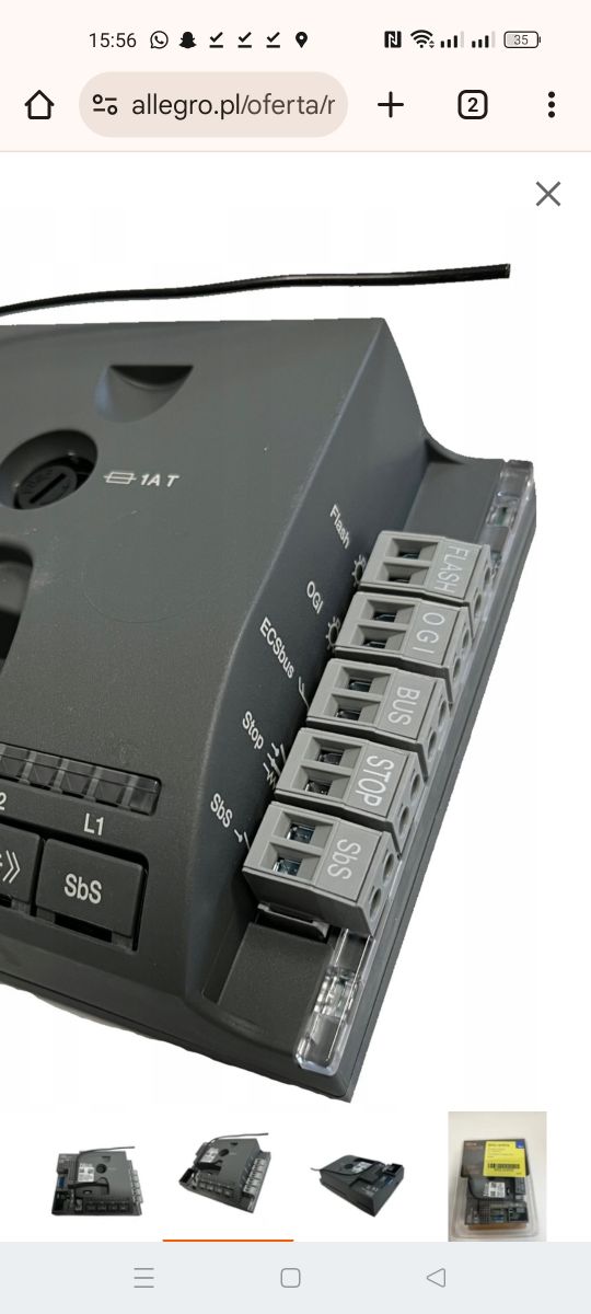 [Zlecę] Podłączenie fotokomórek w automacie nice filo 400