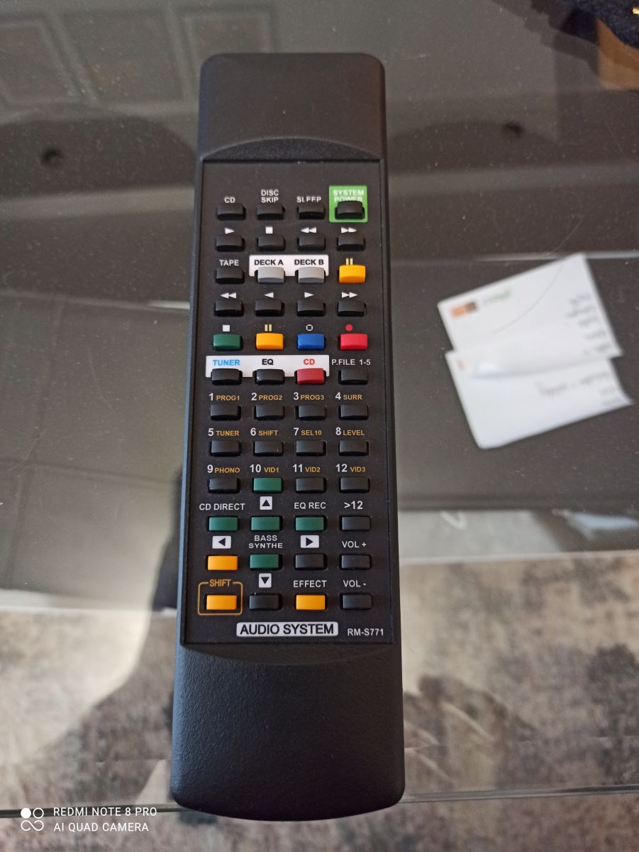 Poszukiwana instrukcja obsługi wieży Sony LBT-V70 i programowanie pilota