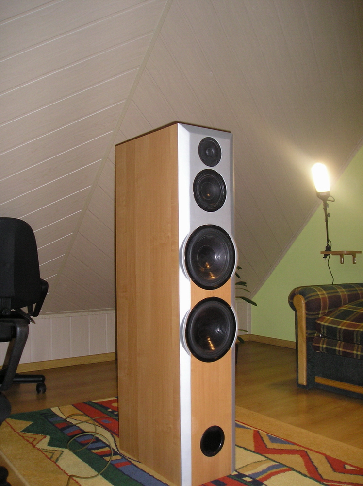 Projekt kolumn DIY do amplitunera Sony STR-BD925Qs, pomieszczenie 30m2