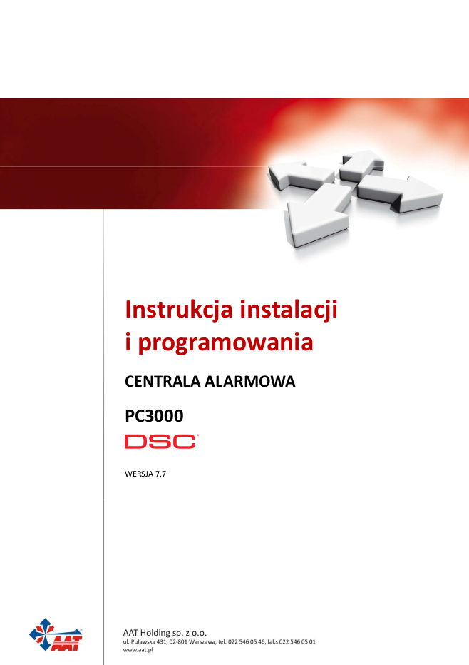 Centrale alarmowe i moduły rozszerzeń - spis instrukcji