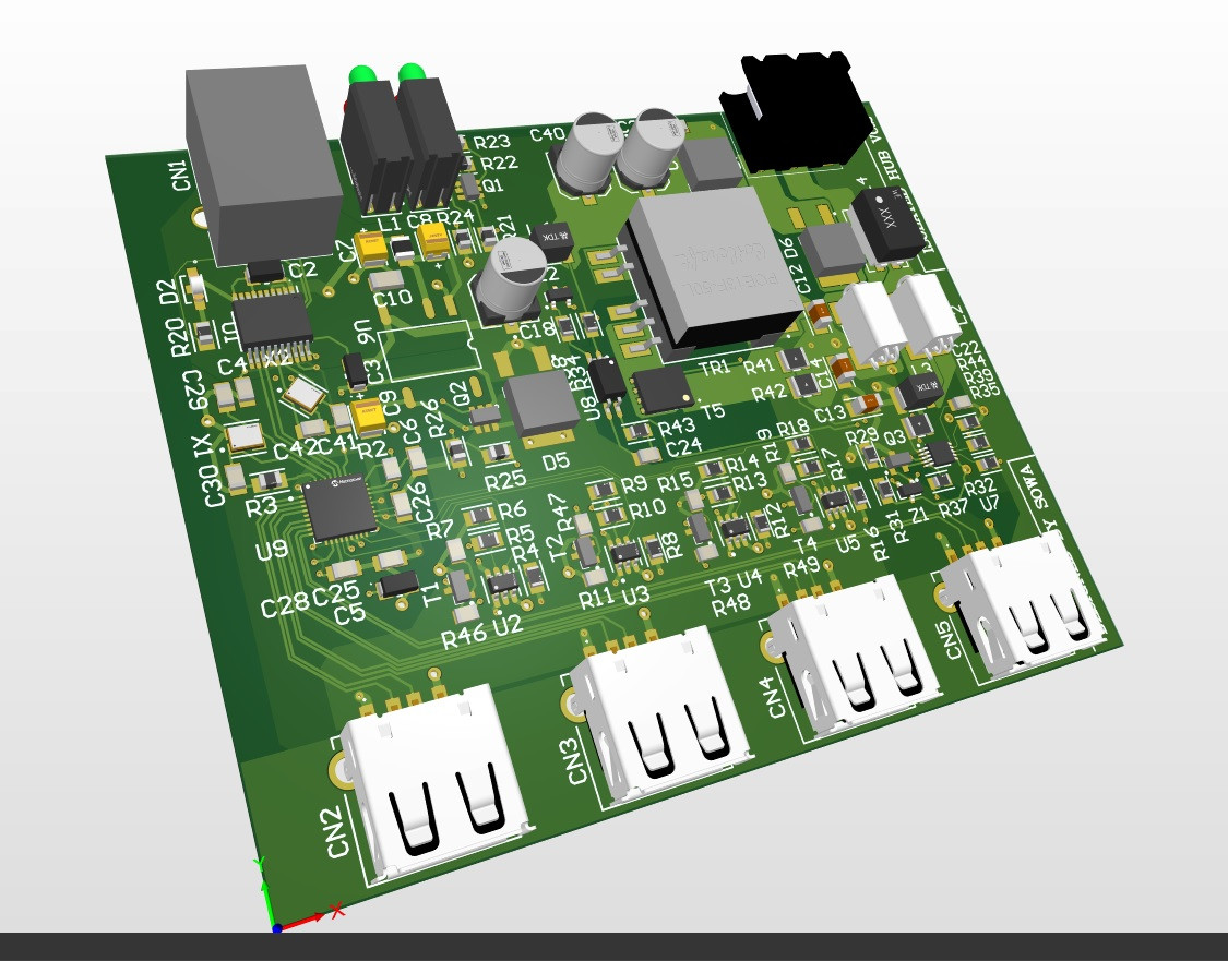Isolated active high speed USB hub - elektroda.com