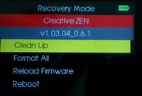 Creative ZEN 4GB - Błąd firmware problem przy aktualizacji, brak ...