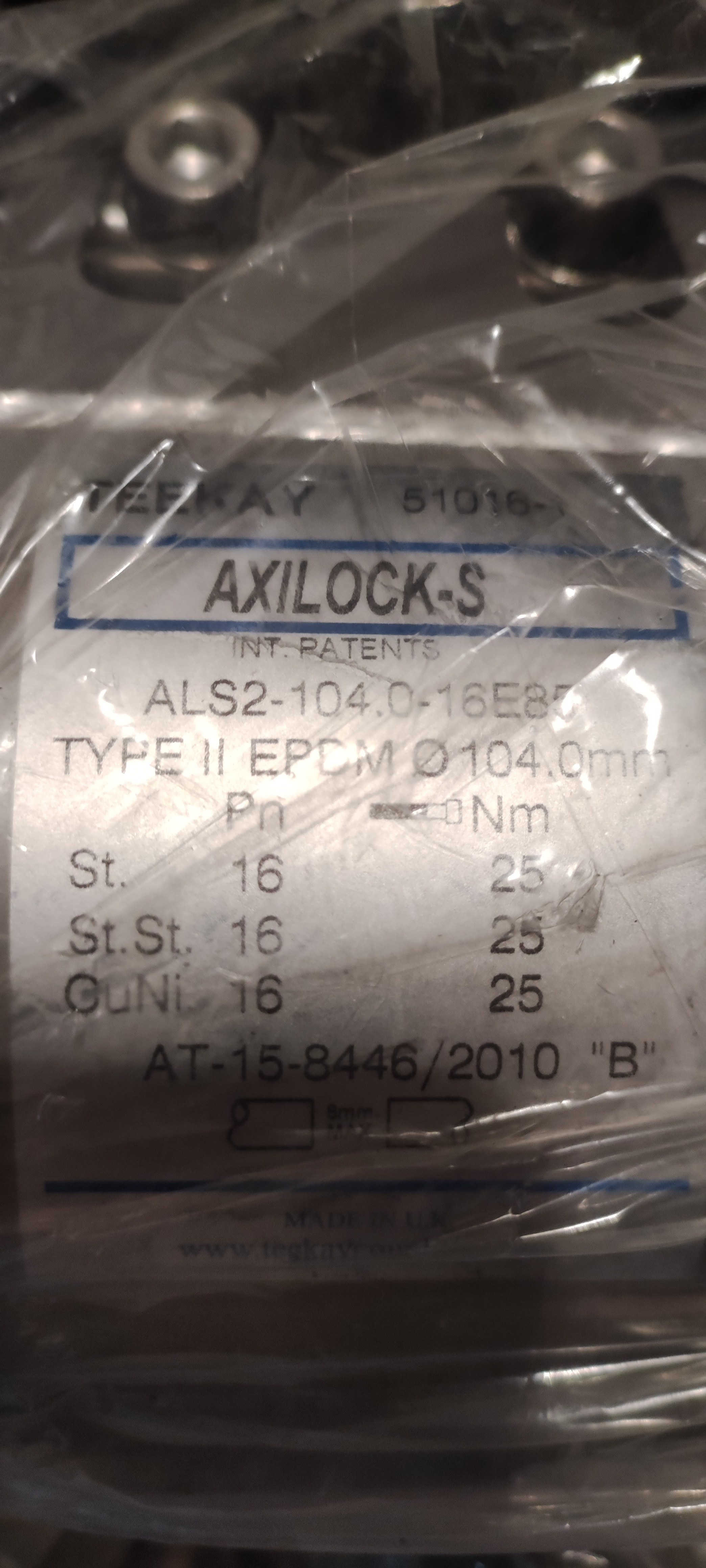 Złącze Tekay Axilock-s fi 104 na sprzedaż - różne rozmiary dostępne