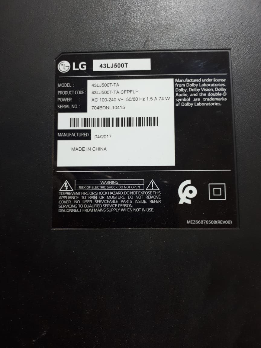 Zrzut LG 43LJ500T TP.MS3463S.PB765 - elektroda.pl