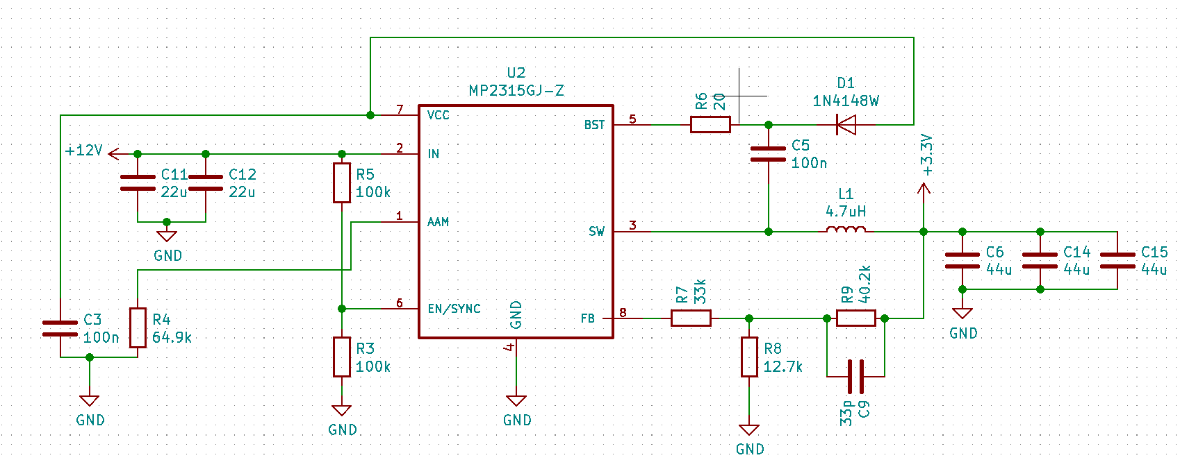 MP2315 - Spadek napięcia i prądu wyjściowego poniżej 12V: poszukiwanie ...