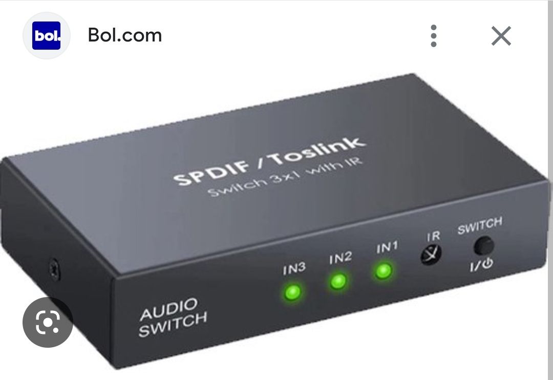 Switch Toslink: Wszystkie wyjścia świecą się po ponownym podłączeniu ...