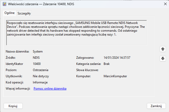 Windows 11: Zawieszanie systemu i błędy NDIS - jak naprawić?