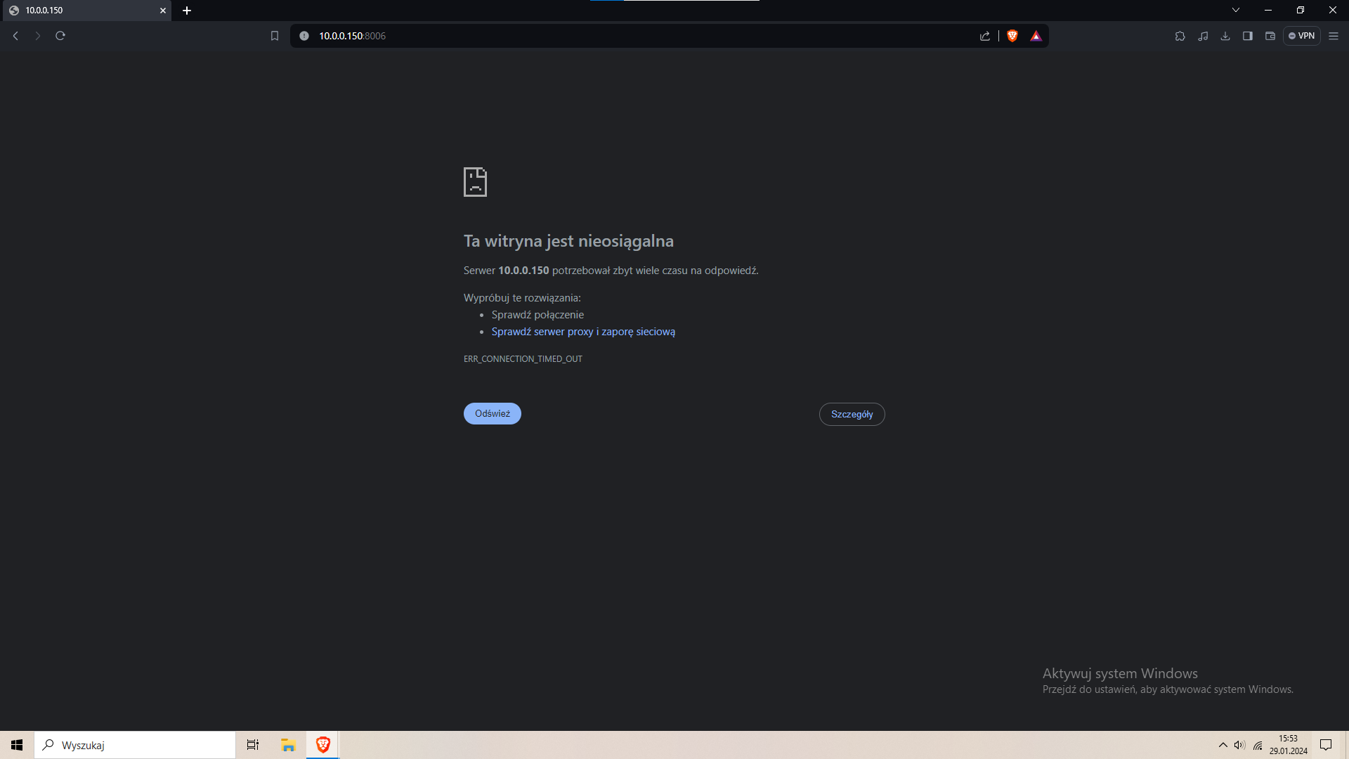 [Rozwiązano] Brak połączenia z serwerem Proxmox po instalacji - co robić?