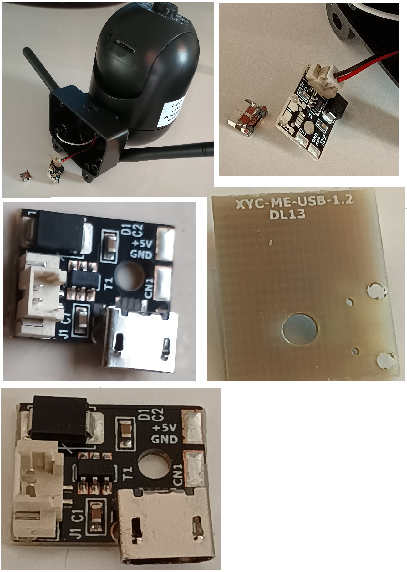 [Rozwiązano] Zasilanie kamery Wi-Fi po zerwaniu gniazda micro USB – CN1 ...