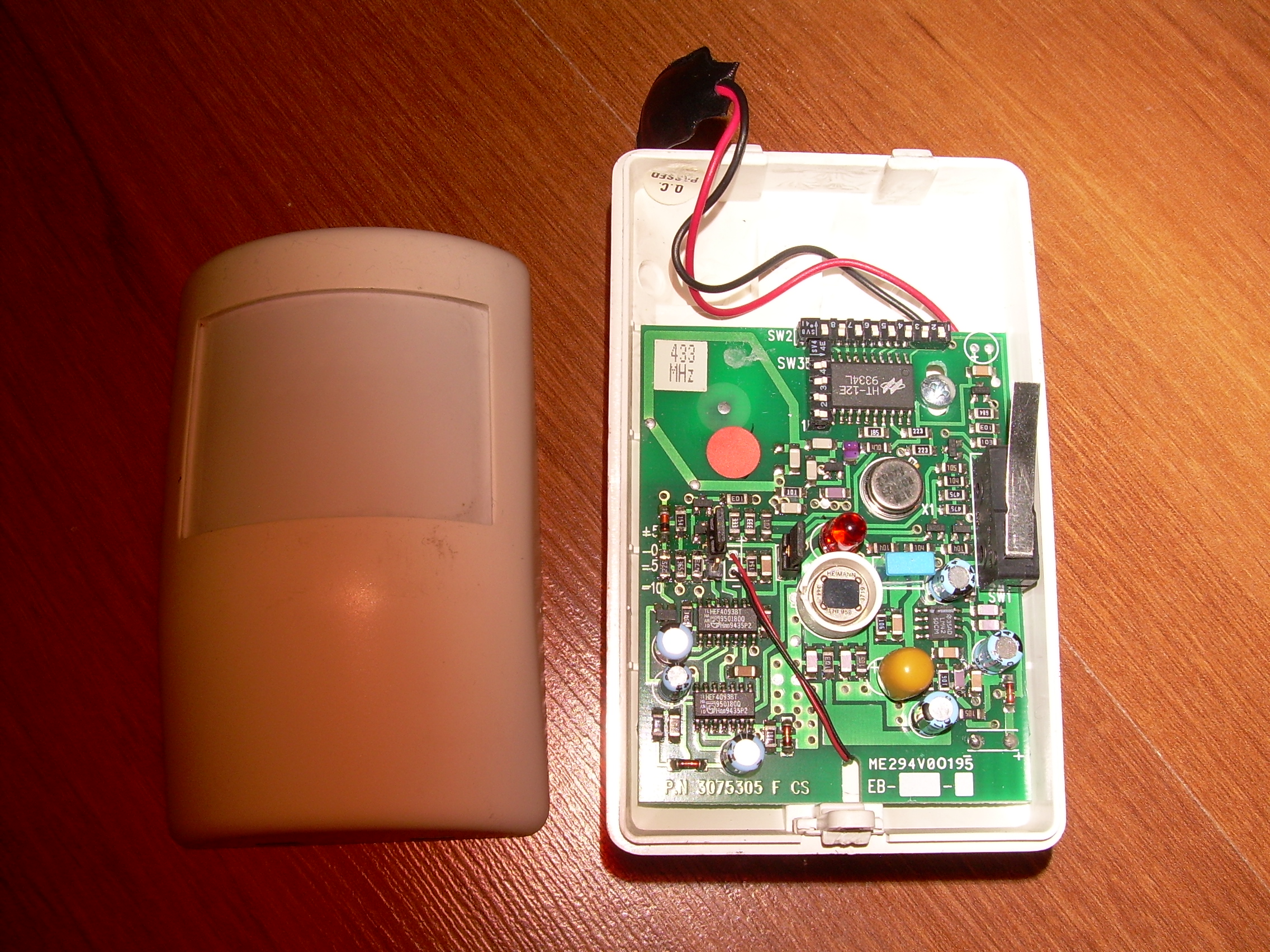 Prosba o identyfikacje alarmu - bezprzewodowa czujki ruchu / odbiornik ...