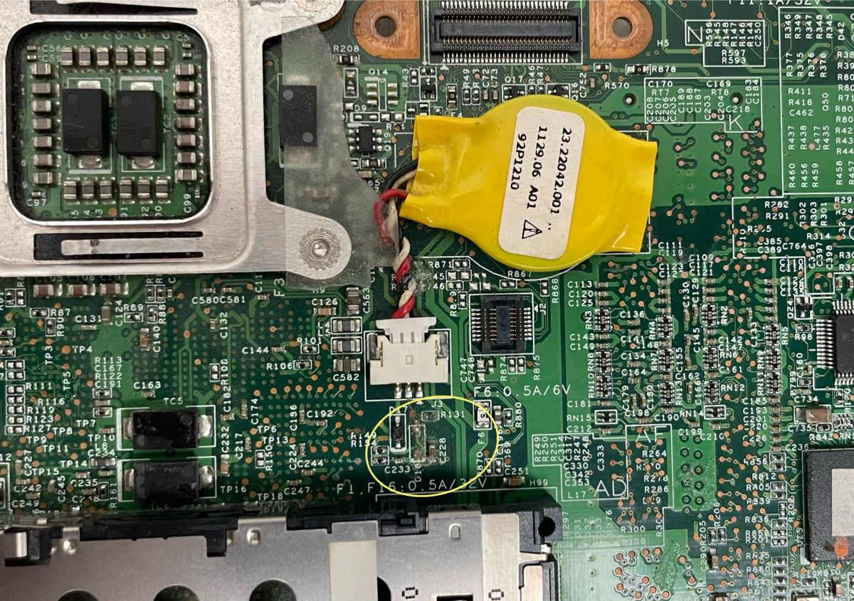 Jaką diodę SMD zastosować zamiast D18 w Lenovo X61?
