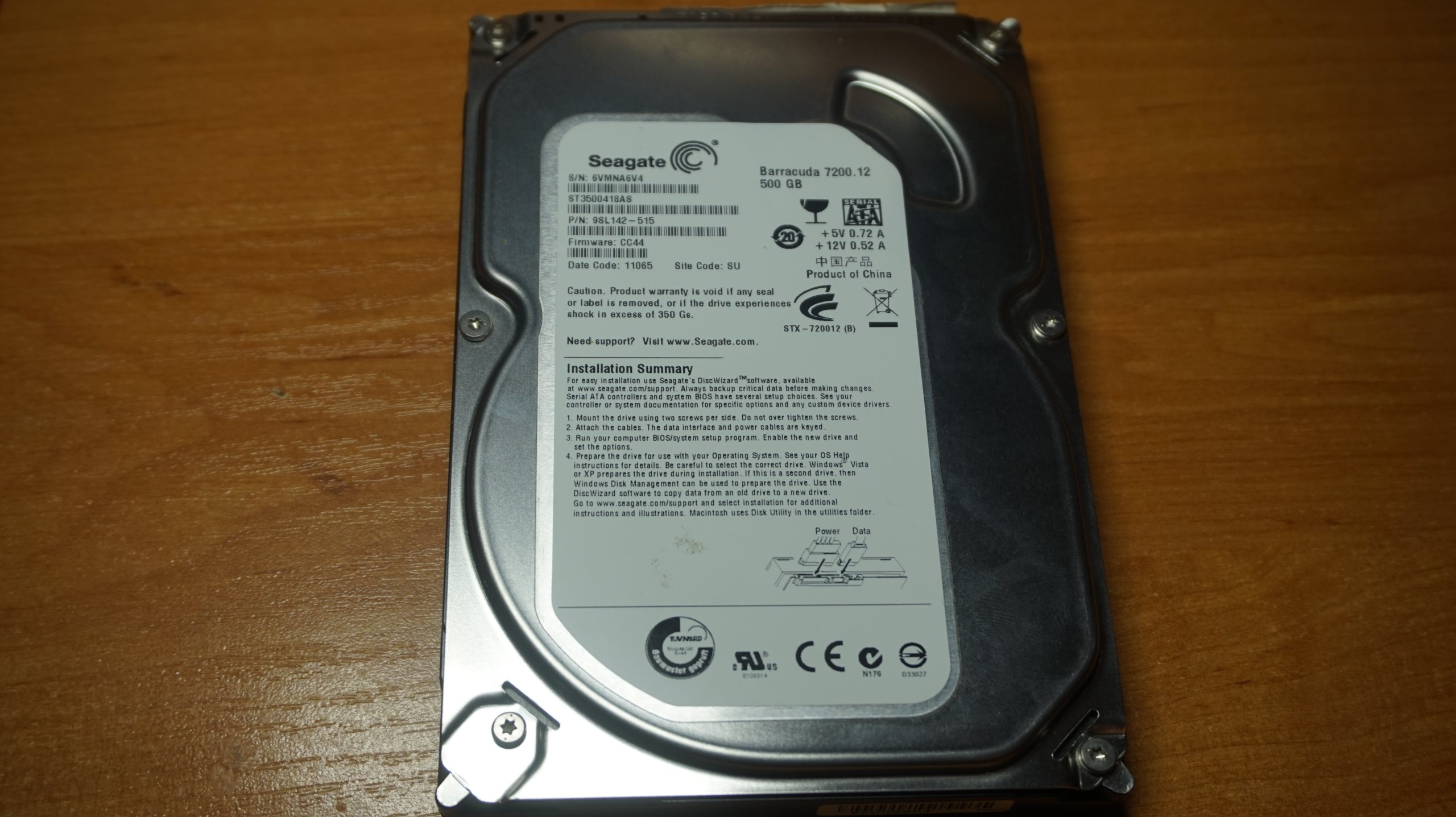 [Sprzedam] Seagate Dysk HDD Barracuda ST3500418AS 500GB