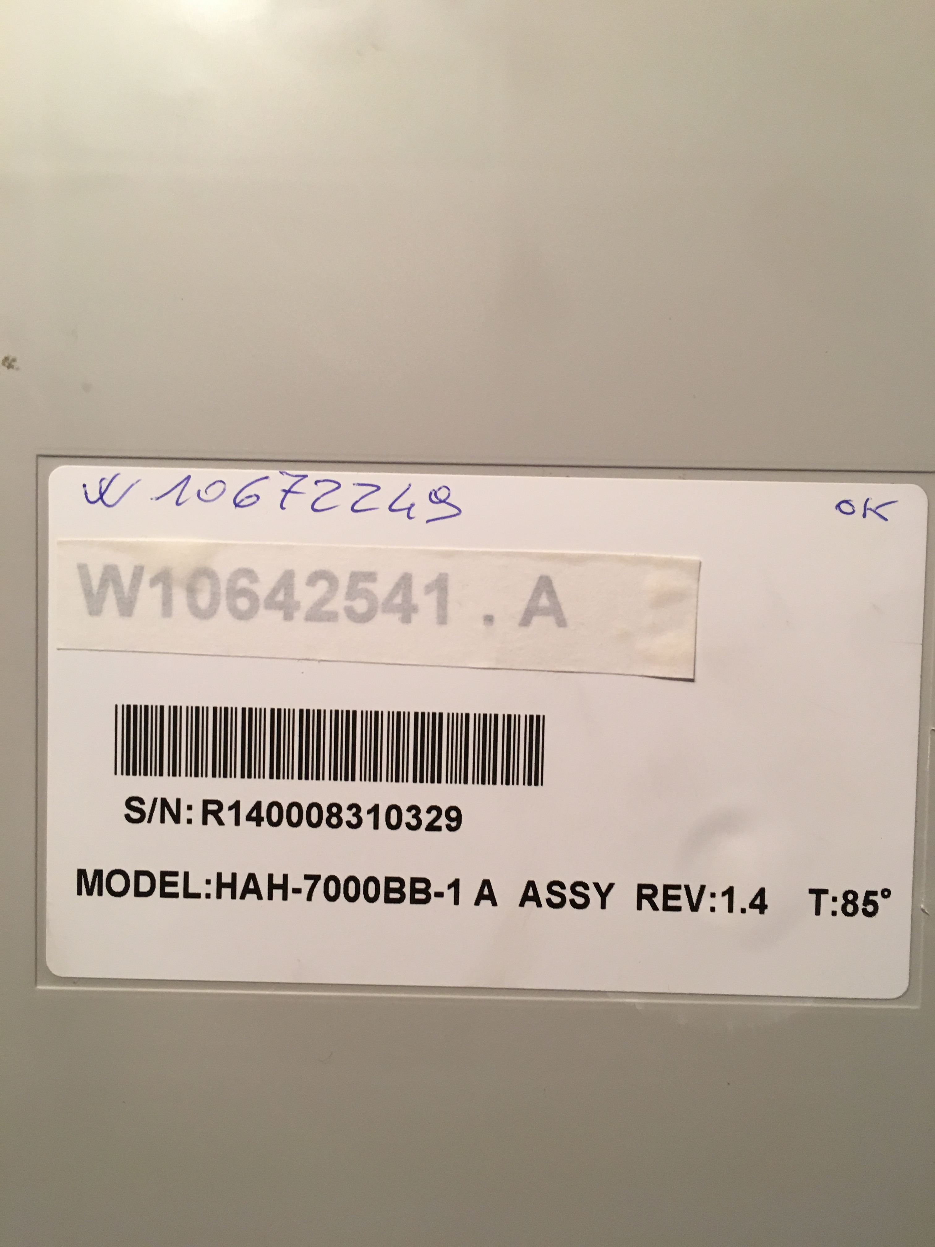 [Kupię] Moduł sterujący płyty indukcyjnej Whirlpool model HAH-7000BB-1A