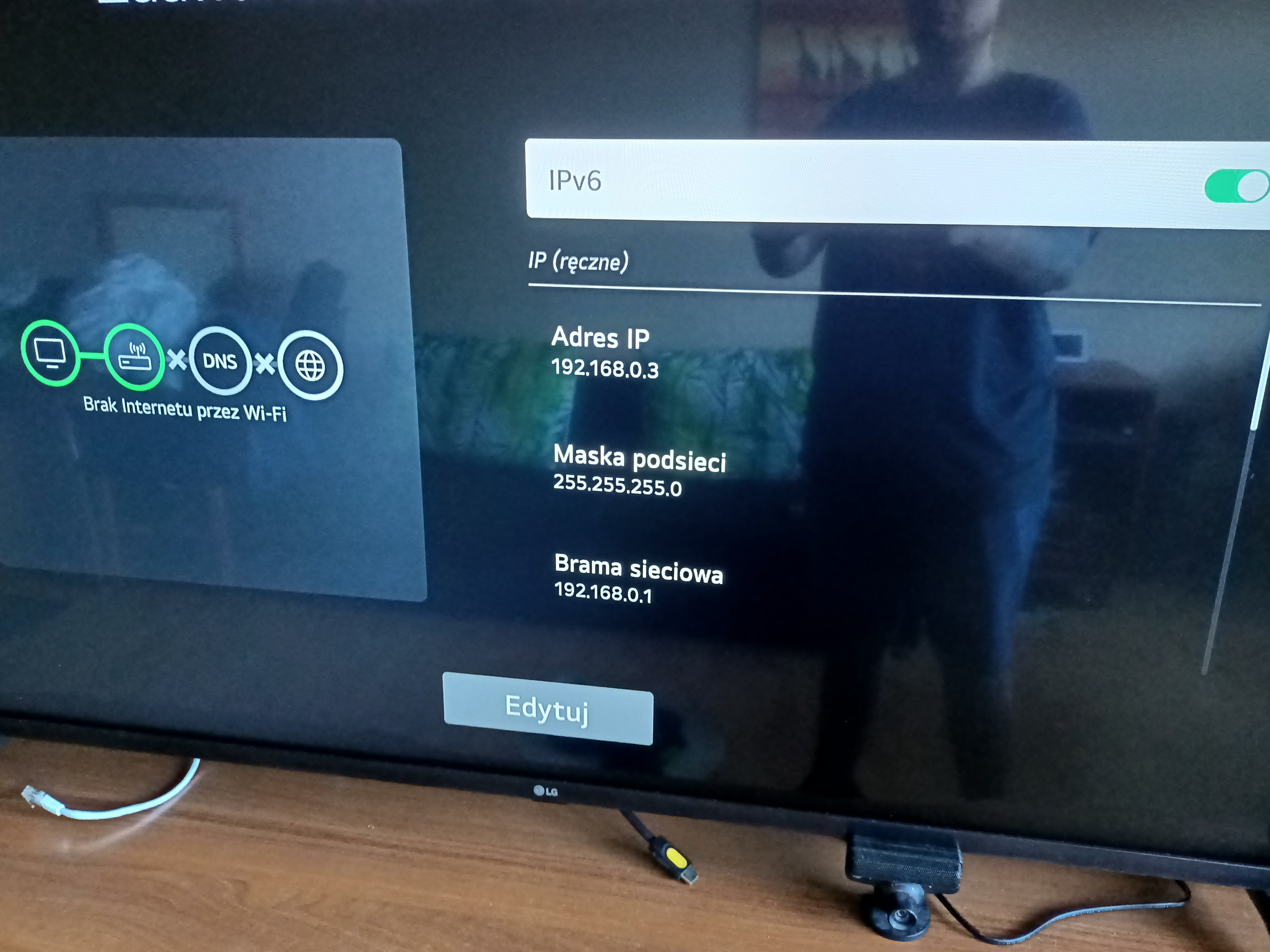 Problem z połączeniem nowego LG Smart tv do routera Arris TG2492