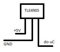 [ATmega8] Jak uzyskać stan wysoki na ATmega8 z czujnika Hall TLE4905?