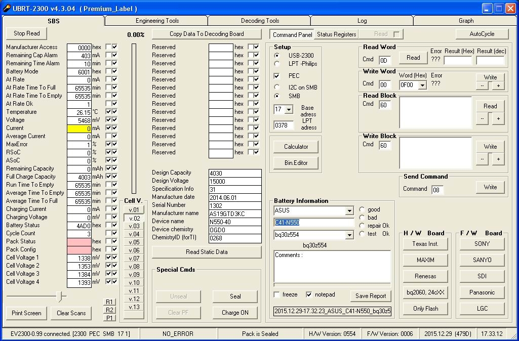 Bateria T11 PAD - Jak zregenerować baterie T11 PAD , układ BQ30Z55 jak ...