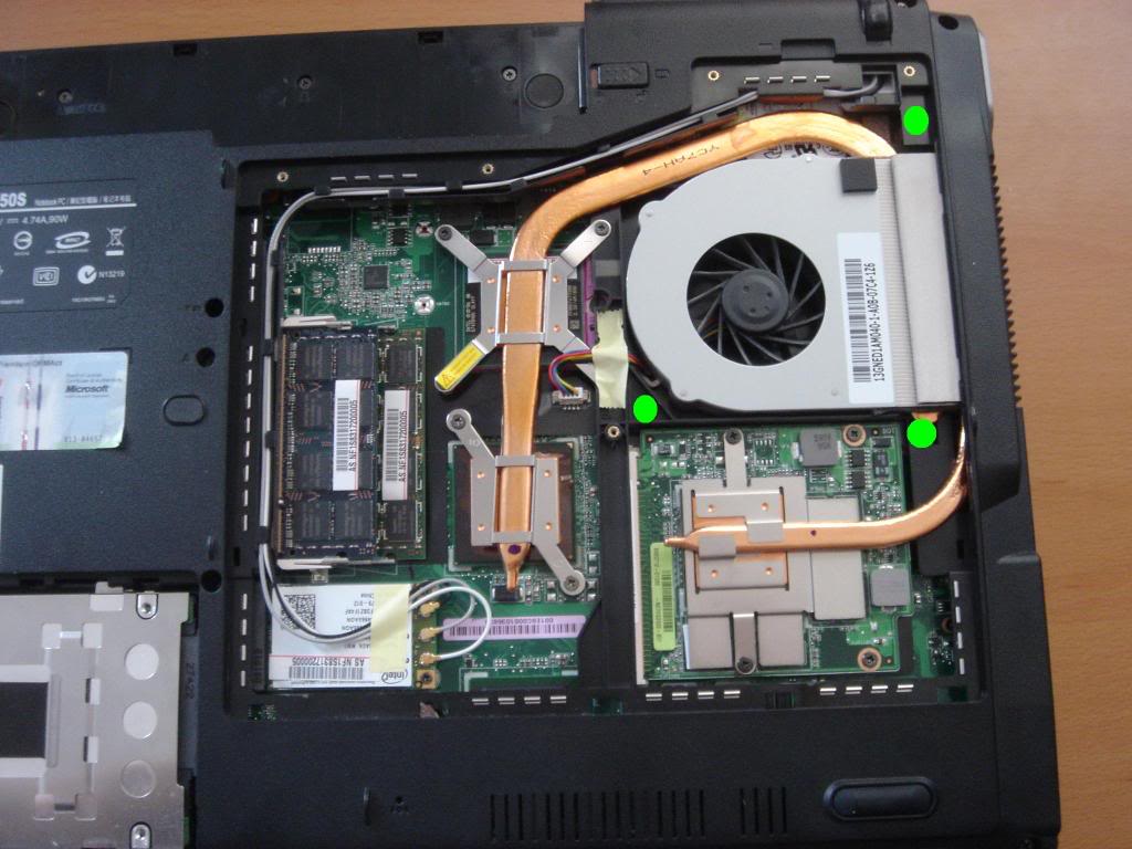 Asus G50 - zmiana pasty pod procesorem i chipsetem - pytania