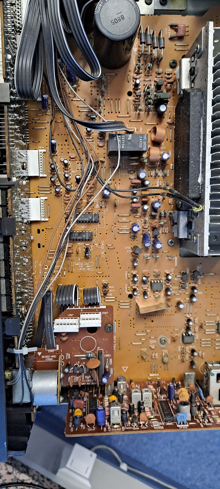 [Rozwiązano] Naprawa wyświetlacza VFD w amplitunerze Technics SA-R330 ...