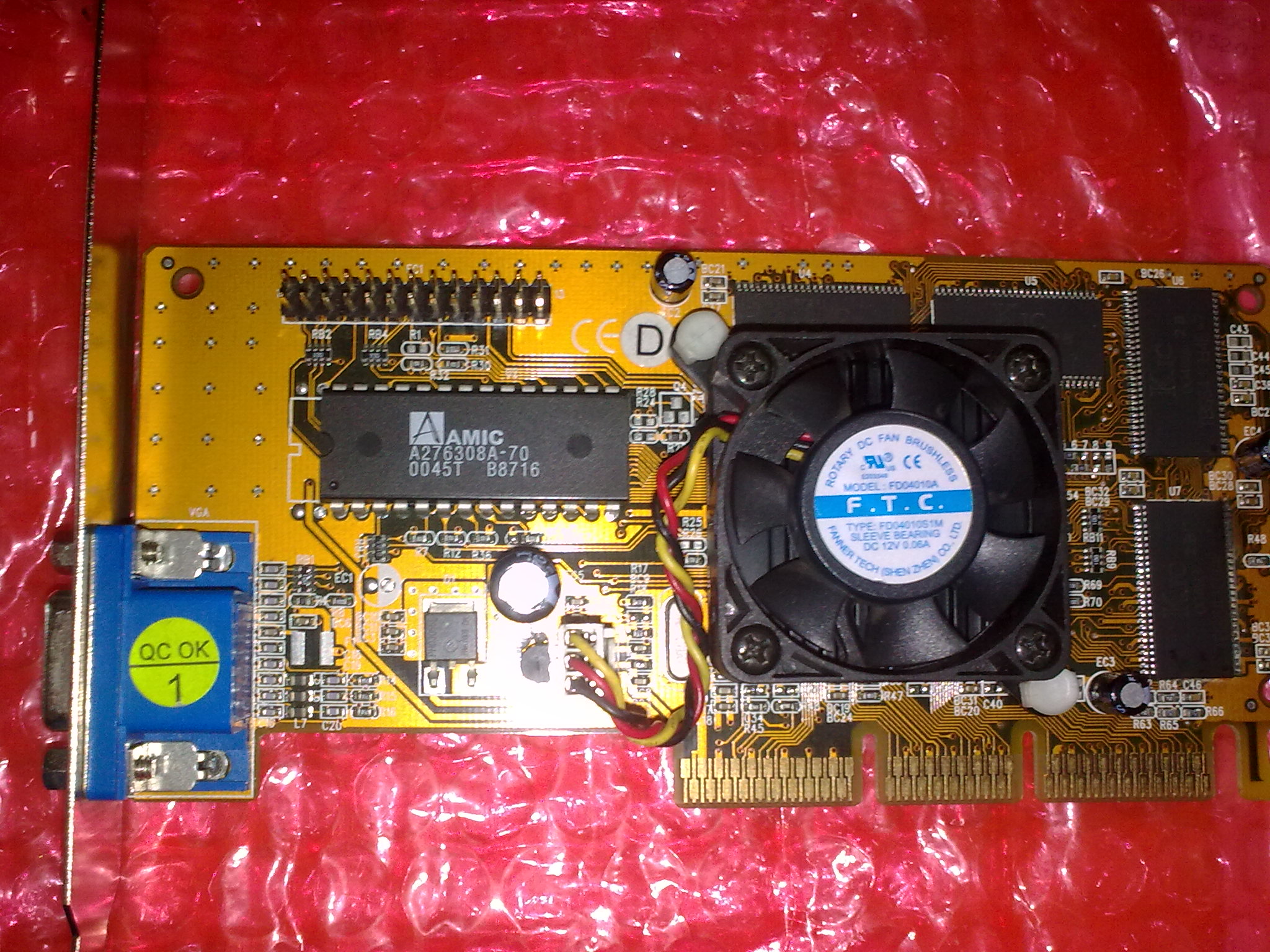 Nvidia Riva TNT2 Model 64 - do czego służą druciki na karcie?