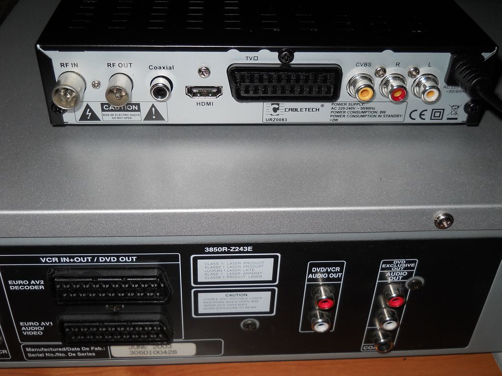 Podłaczenie TV dekodera TV cyfrowej naziemnej i video