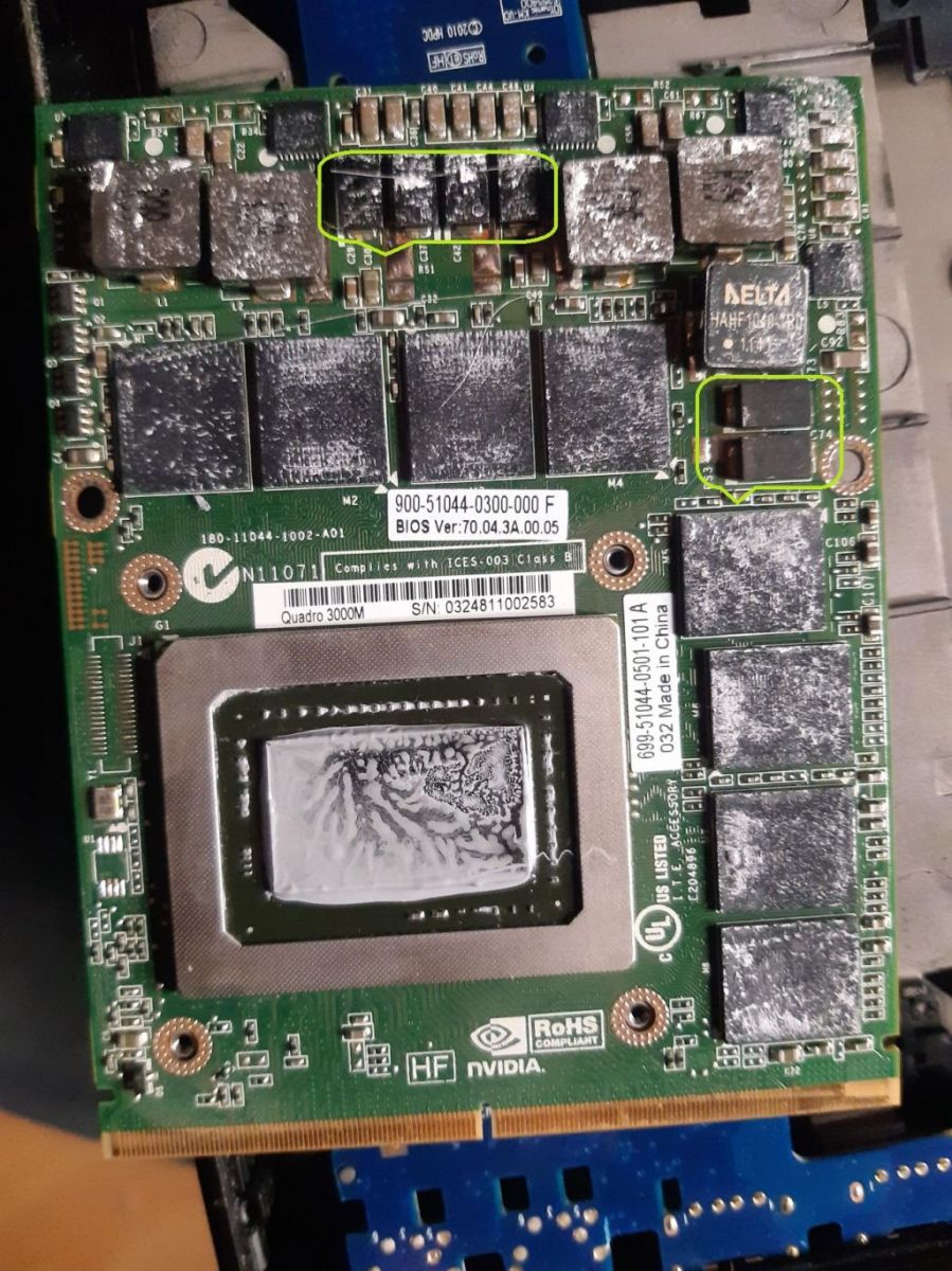 HP EliteBook 8760W - zbyt wysoka temperatura GPU VRM