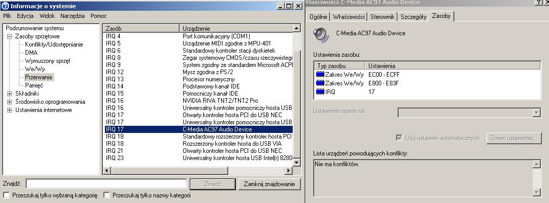 Windows XP - Ustawienie przerwania IRQ w Biosie AMIINT-10