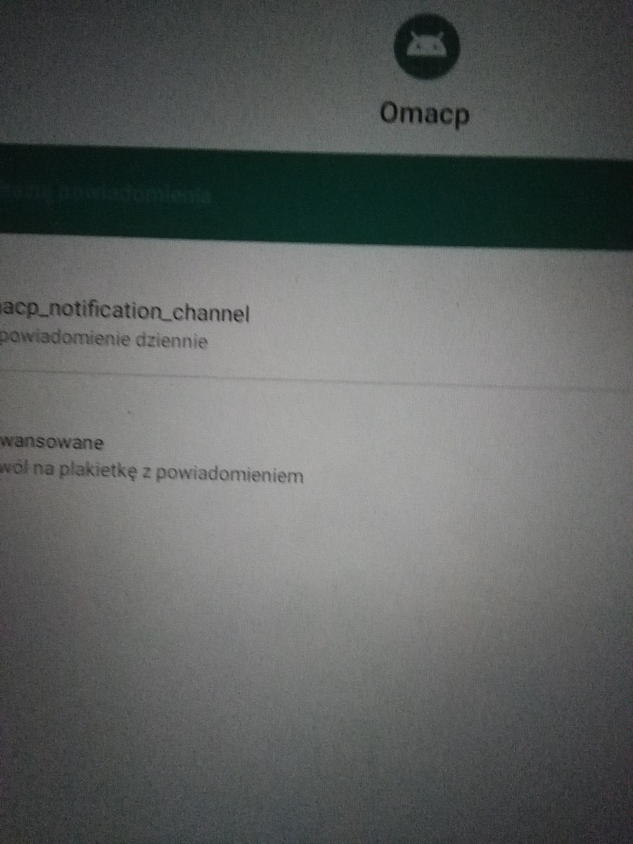 Aplikacja Omacp na tablecie Lenovo M10 FHD Plus - pytanie o powiadomienia