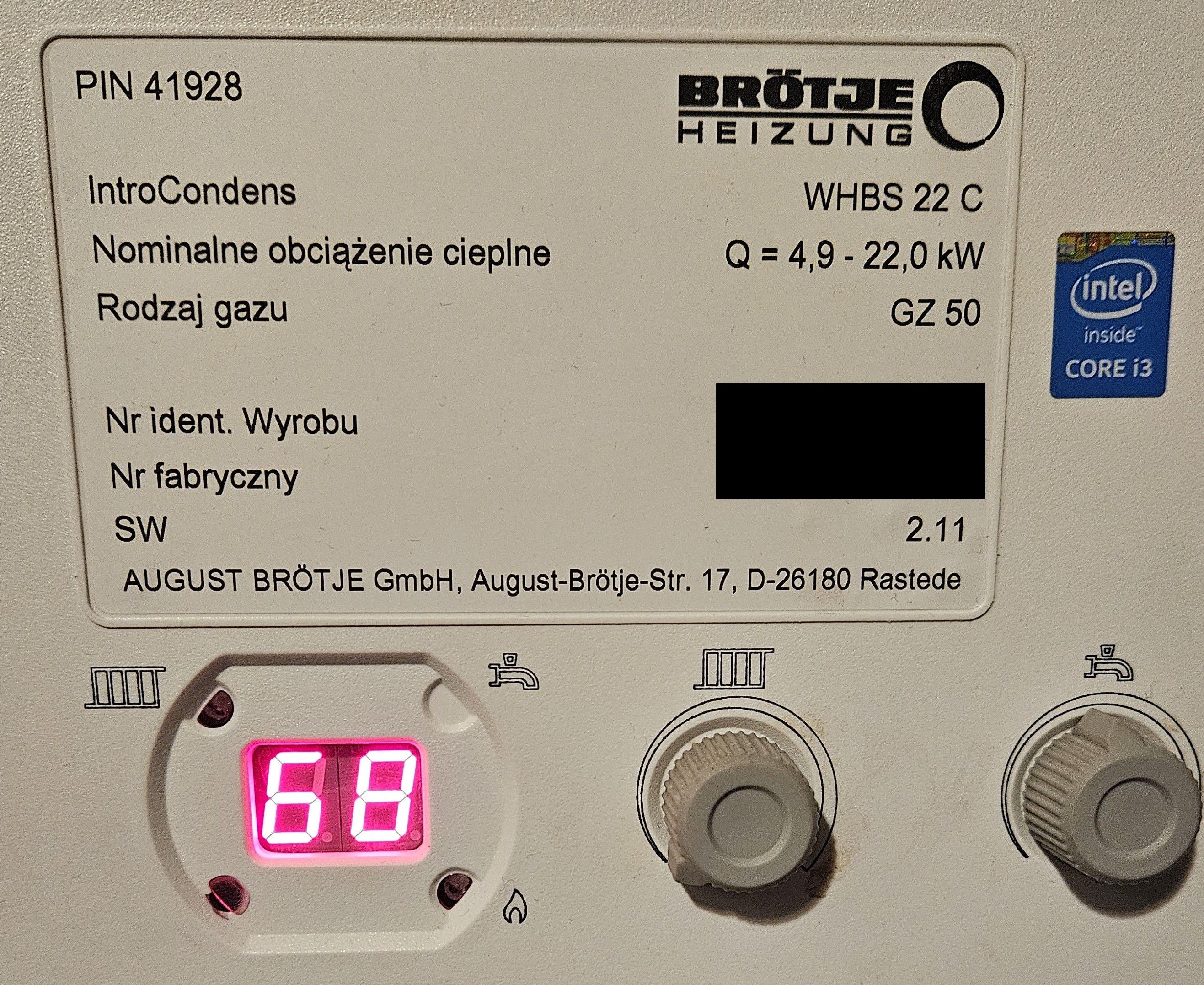[Rozwiązano] Błąd E1 68 w kotle Brotje WHBS 22 C - poszukiwanie ...