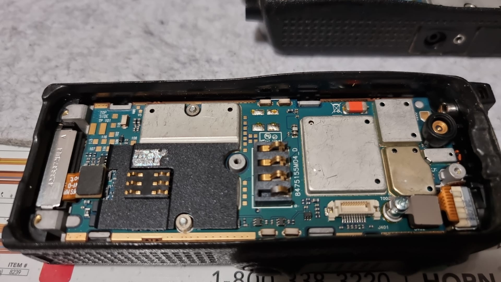 Motorola MTP850 - nie ładuje, wysoki pobór prądu - elektroda.pl