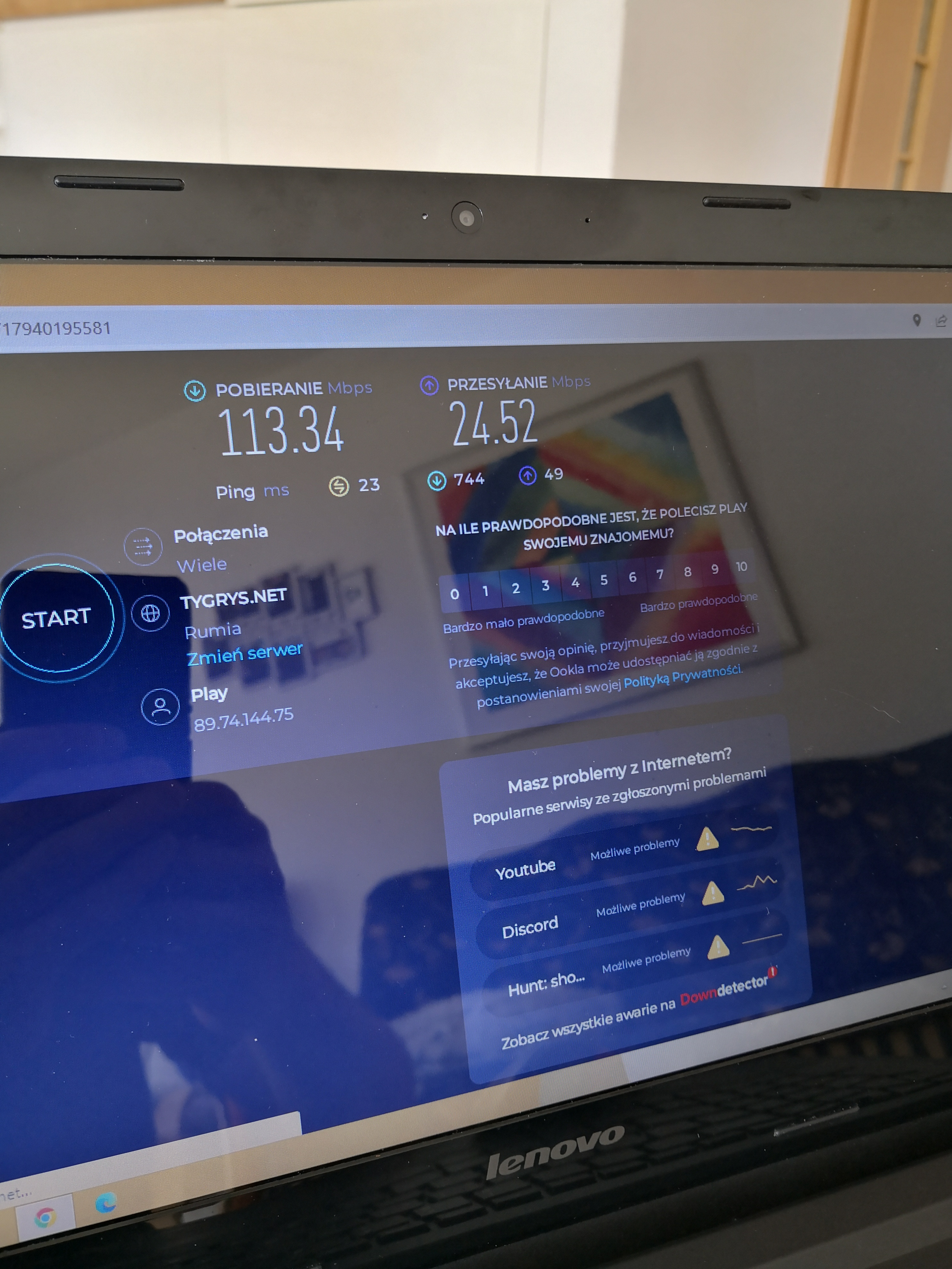 Dekoder UPC Horizon + TV TCL 43C645 – niska prędkość internetu przez ...