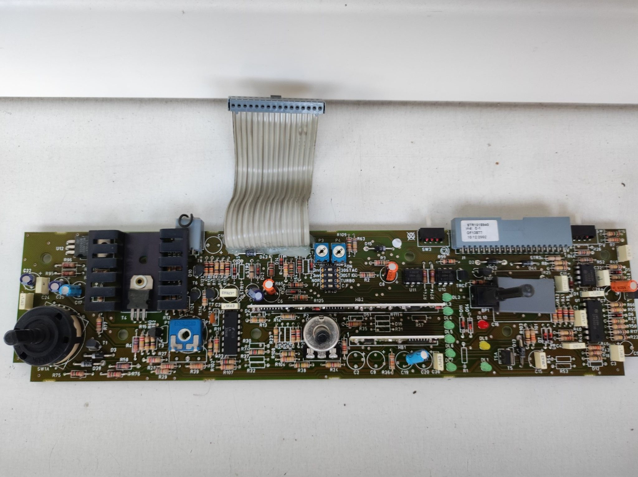 Chaffoteaux et Maury Nectra Top - ustawienia na płycie sterującej