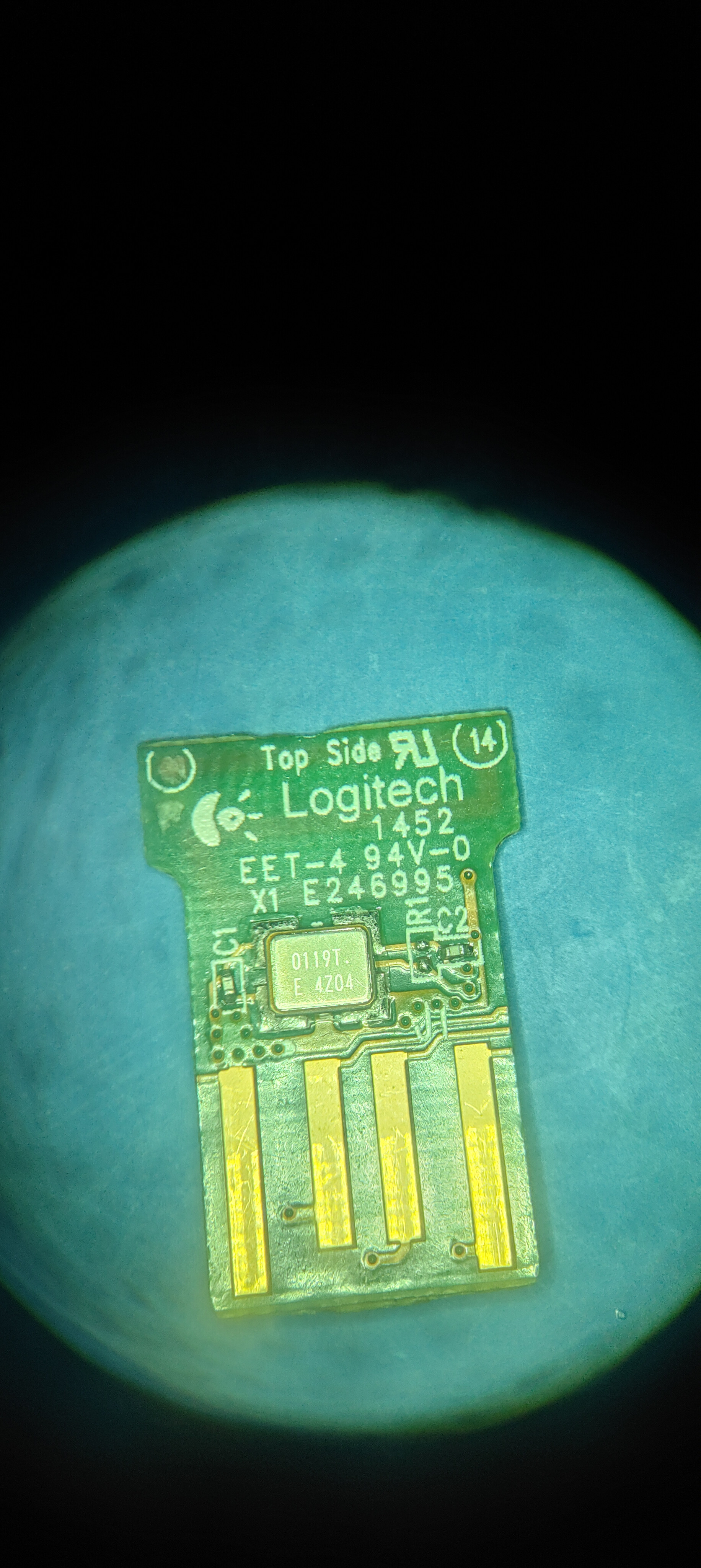 Logitech Unifying – gdzie znaleźć masę na płytce odbiornika do anteny ...