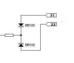 Taurus na pasmo 40m: Zastąpienie diody pojemnościowej BB104 przez BB105G