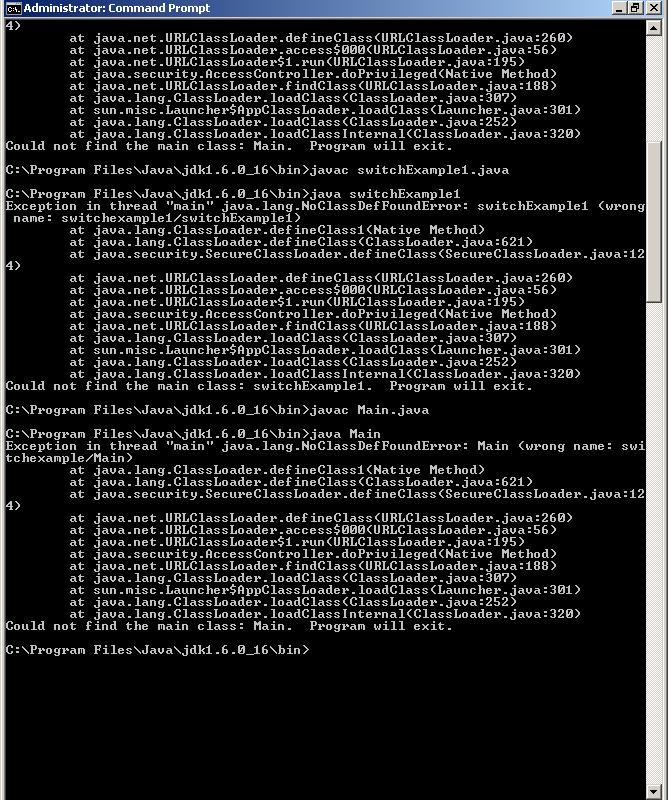 Java-NetBeans kompiluje poprawnie a JAVAC w wier.polecen NIE