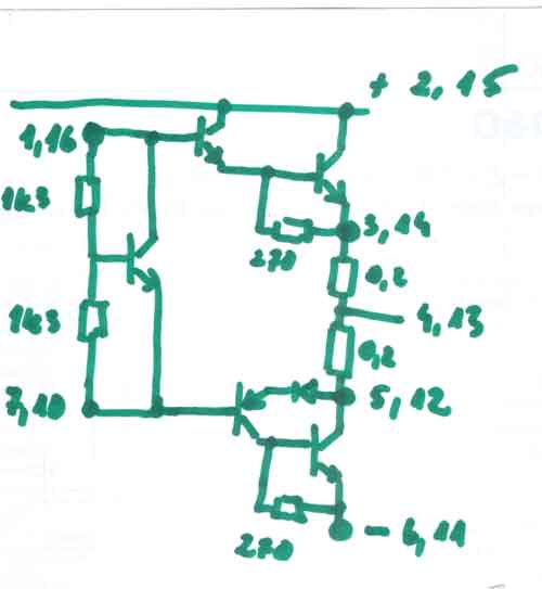 Schematy i wartości elementów dla końcówek mocy STK2125-STK2145