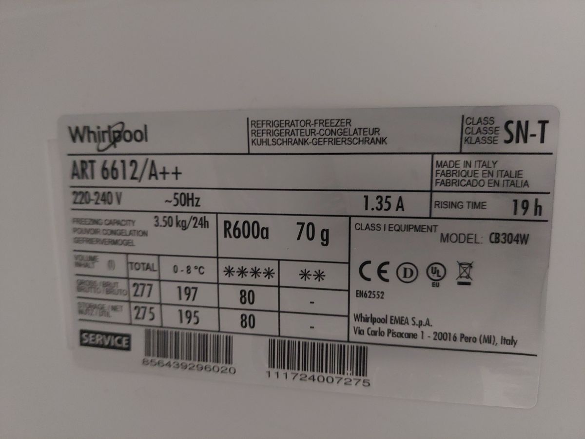 Whirlpool CB304W Jak odczytać datę produkcji z tabliczki znamionowej?
