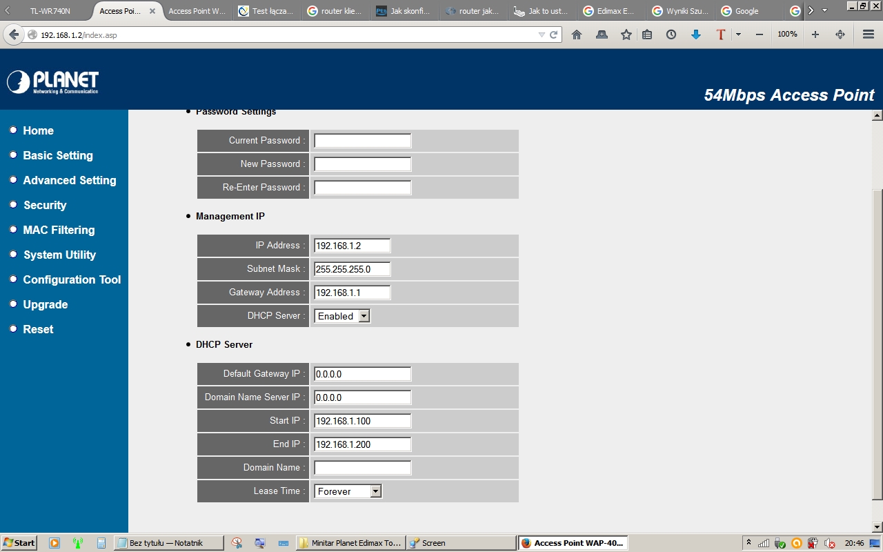 Jak poprawnie skonfigurować sieć Router - Client - AP, by uniknąć ...