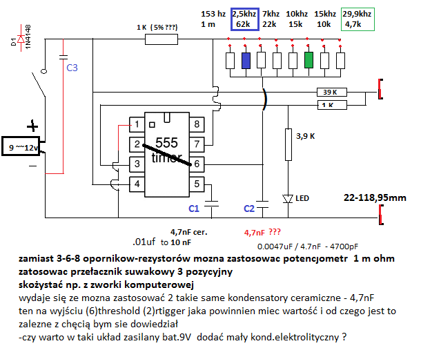 Podstawowy układ elektryczny Zappera! Modyfikacja na zapper z timerem.