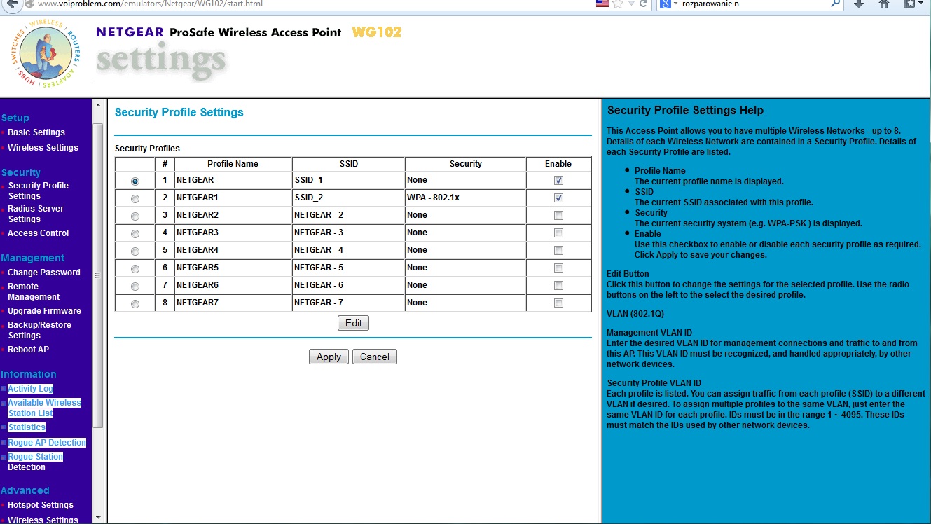 Netgear WG102 - Jak skonfigurować jako klienta dla dekodera N-ki?
