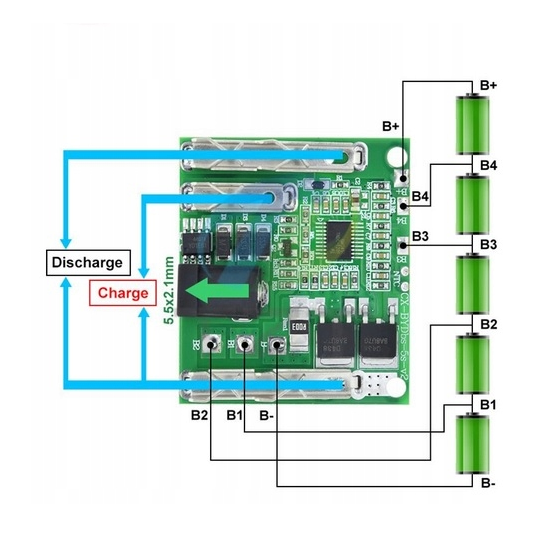 Jak poprawnie ładować baterię 21 V (18 V) 18650 ładowarką Hitec X1?