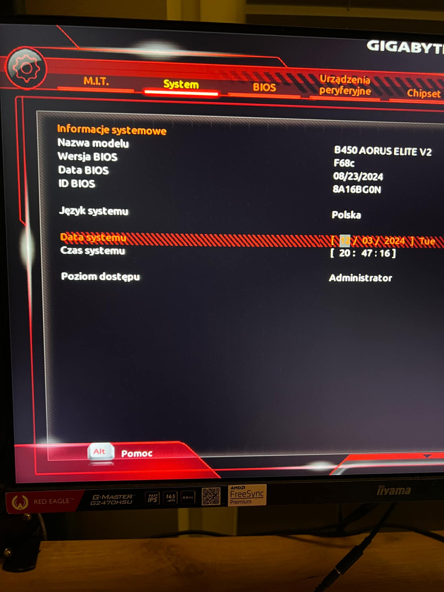 Secure Boot nie działa po włączeniu w BIOS na płycie B450 Aorus Elite V2