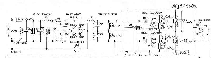 Tagan model: TG330-U01-uszkodzenie strony pierwotnej naprawa