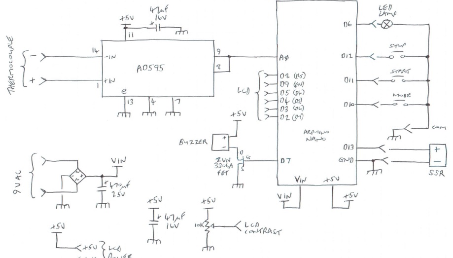 AD595 i Atmega328 - Jak uzyskać stabilny odczyt temperatury z ADC?